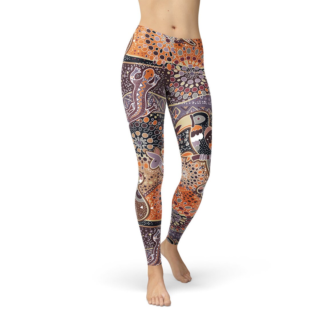 Dreamtime Leggings Aboriginal Leggings Aboriginal Printed | Etsy