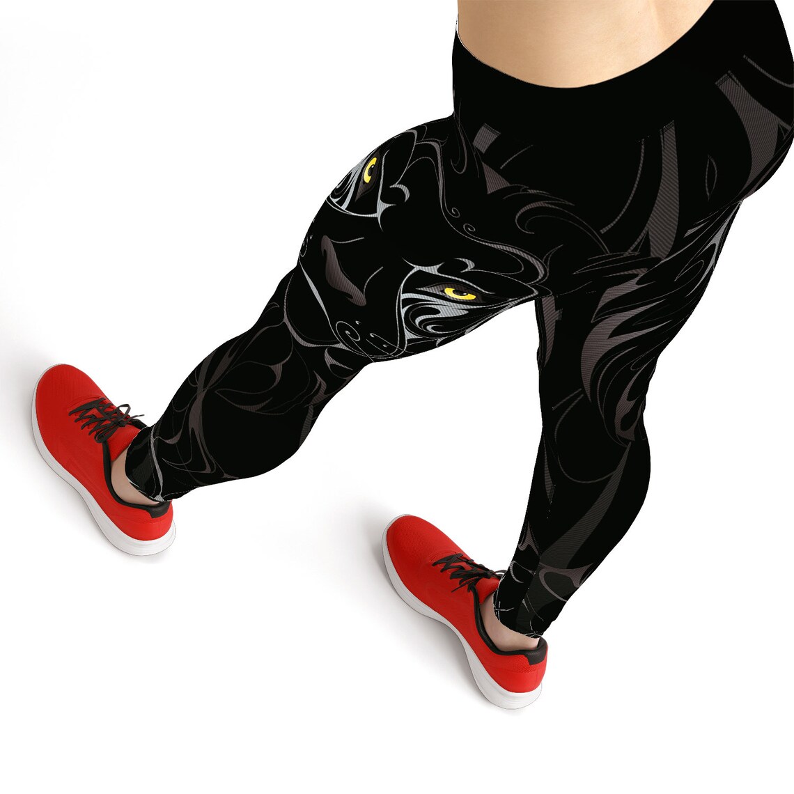 Lion King Yoga Leggings for Women - High Waist Womens Black Yoga Pants ...