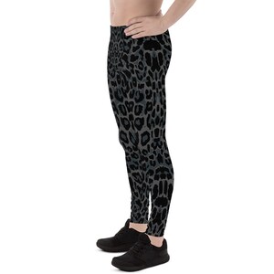 Mens Leggings - Meggings - Black Panther / Leopard / Cougar Pattern ...
