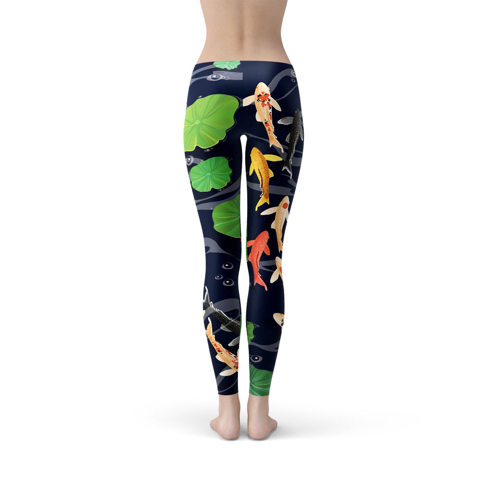 Koi Fish Yoga Pants Under Water - Carp Fish Yoga Pants, Koi Fish and ...