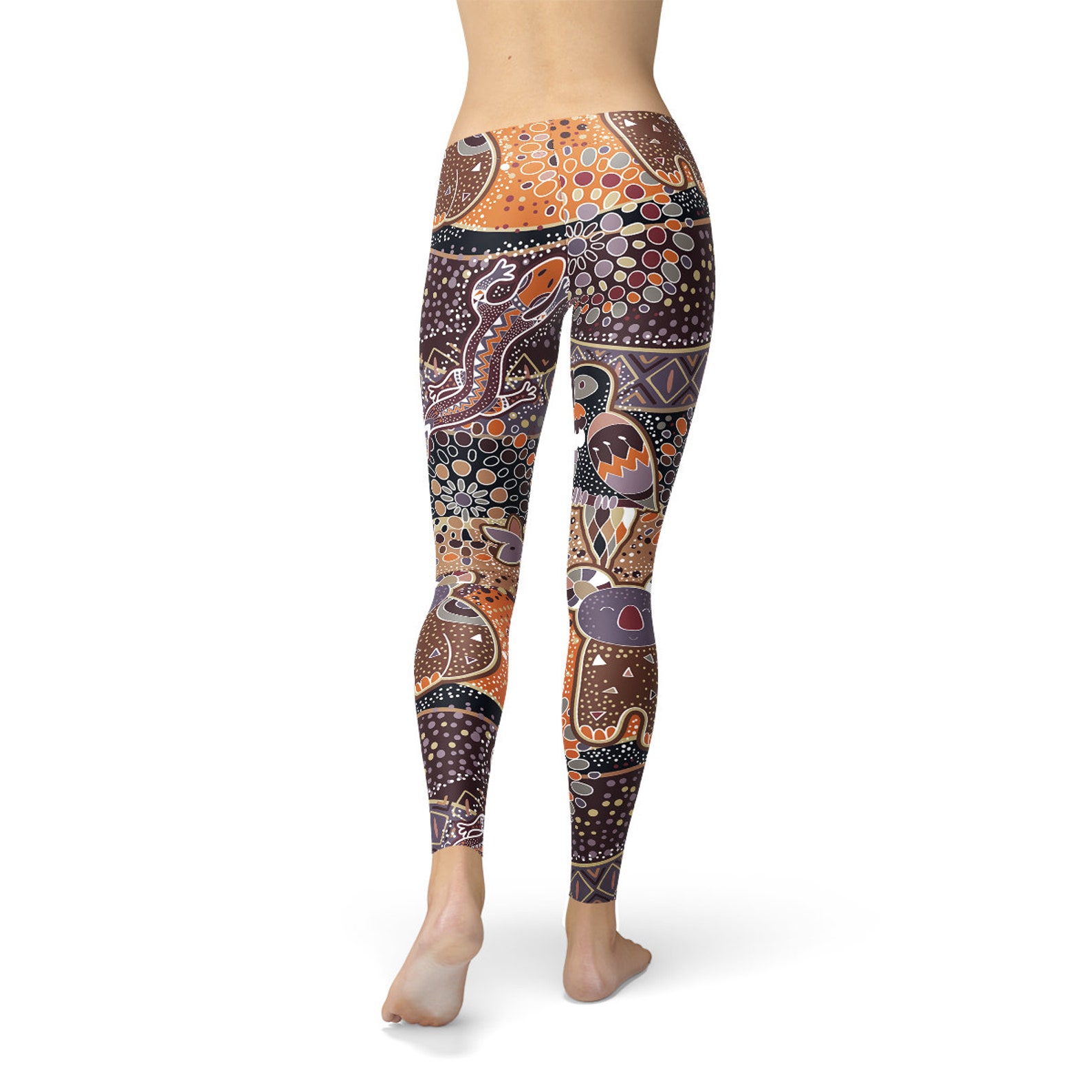 Dreamtime Leggings Aboriginal Leggings Aboriginal Printed | Etsy