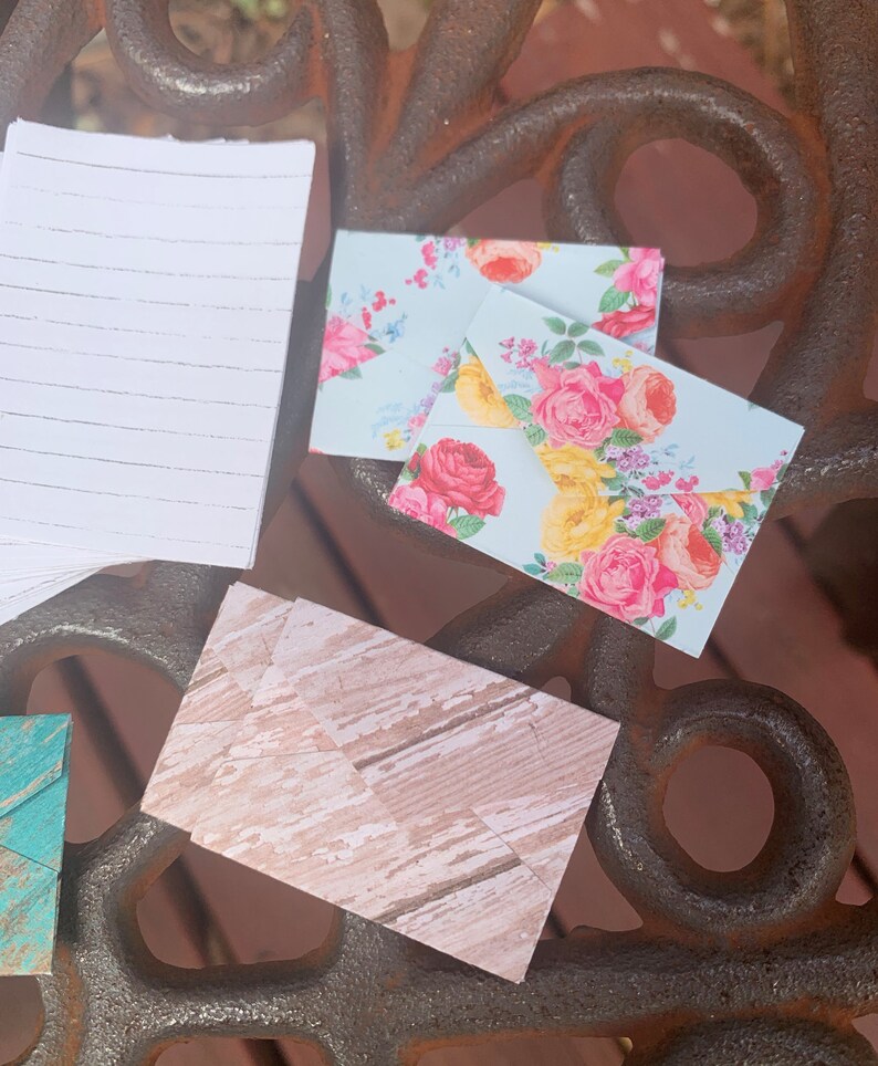 Mini Stationary Set / Mini Envelopes / Mini Note Paper / Art - Etsy