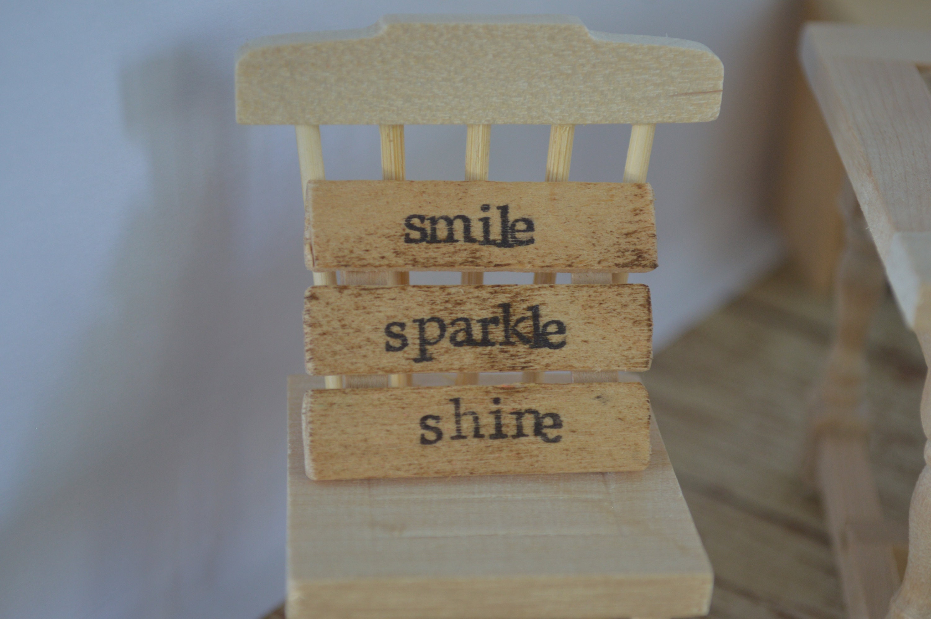Wooden Dollhouse Signs / Inspirational Dollhouse Signs / Miniature ...