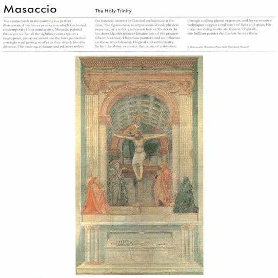 Masaccio Trinity Linear Perspective