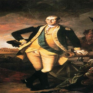 Charles Willson Peale: “george Washington at Princeton", Extremely Rare ...