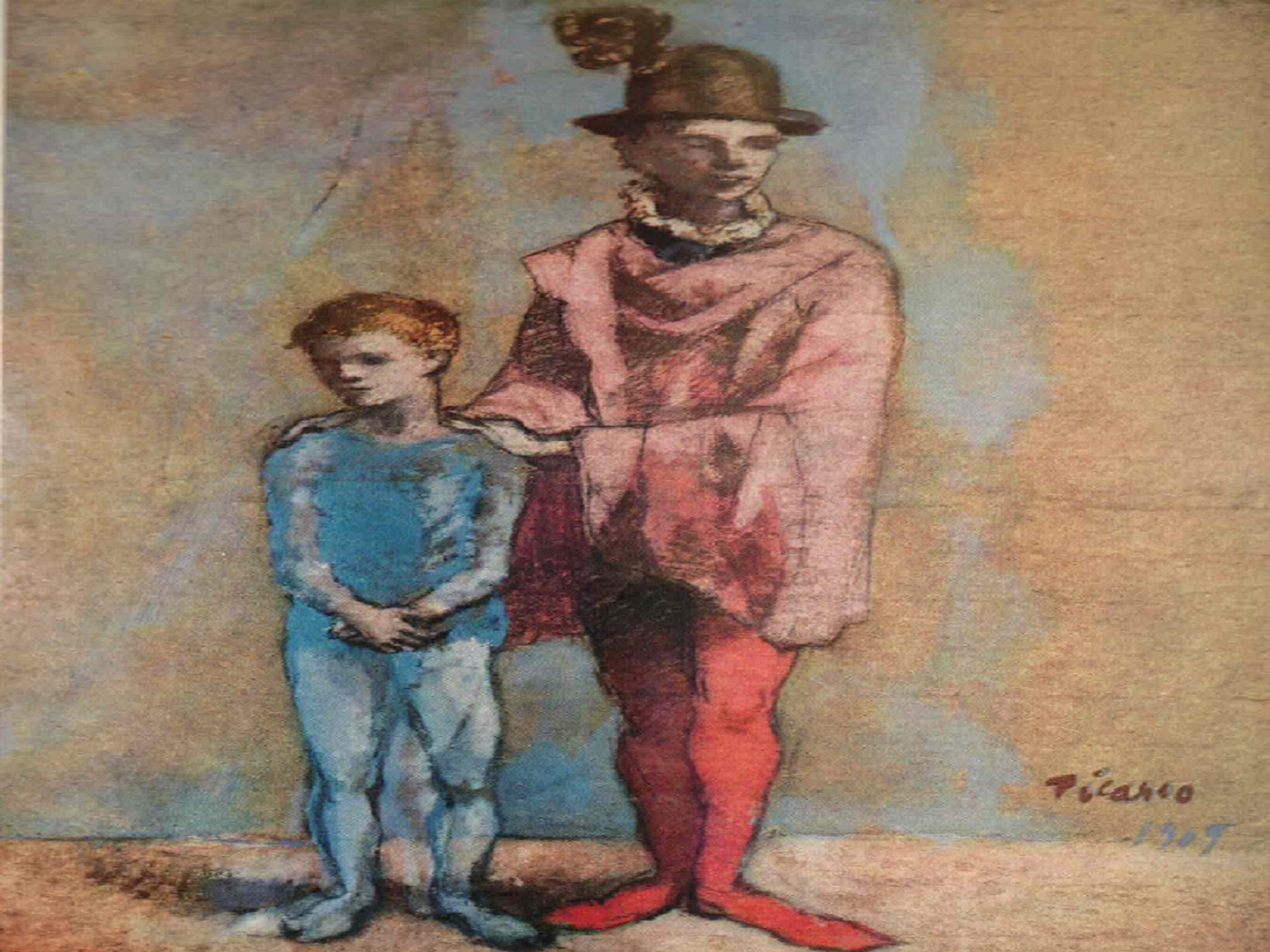 Pablo Picasso: "two Saltimbanques", Extremely Rare Vintage Bookplate ...