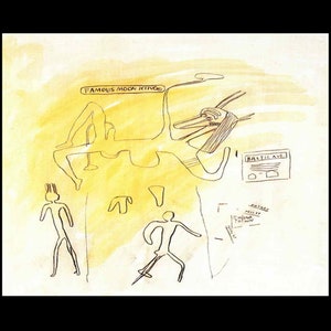 Jean-michele Basquiat: "famous Moon King", Extremely Rare Original ...