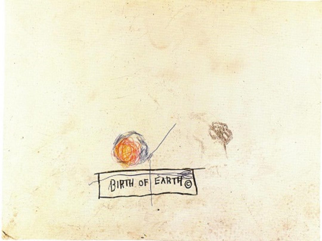 Jean-michel Basquiat: “formless", Extremely Rare Bookplate Print ...