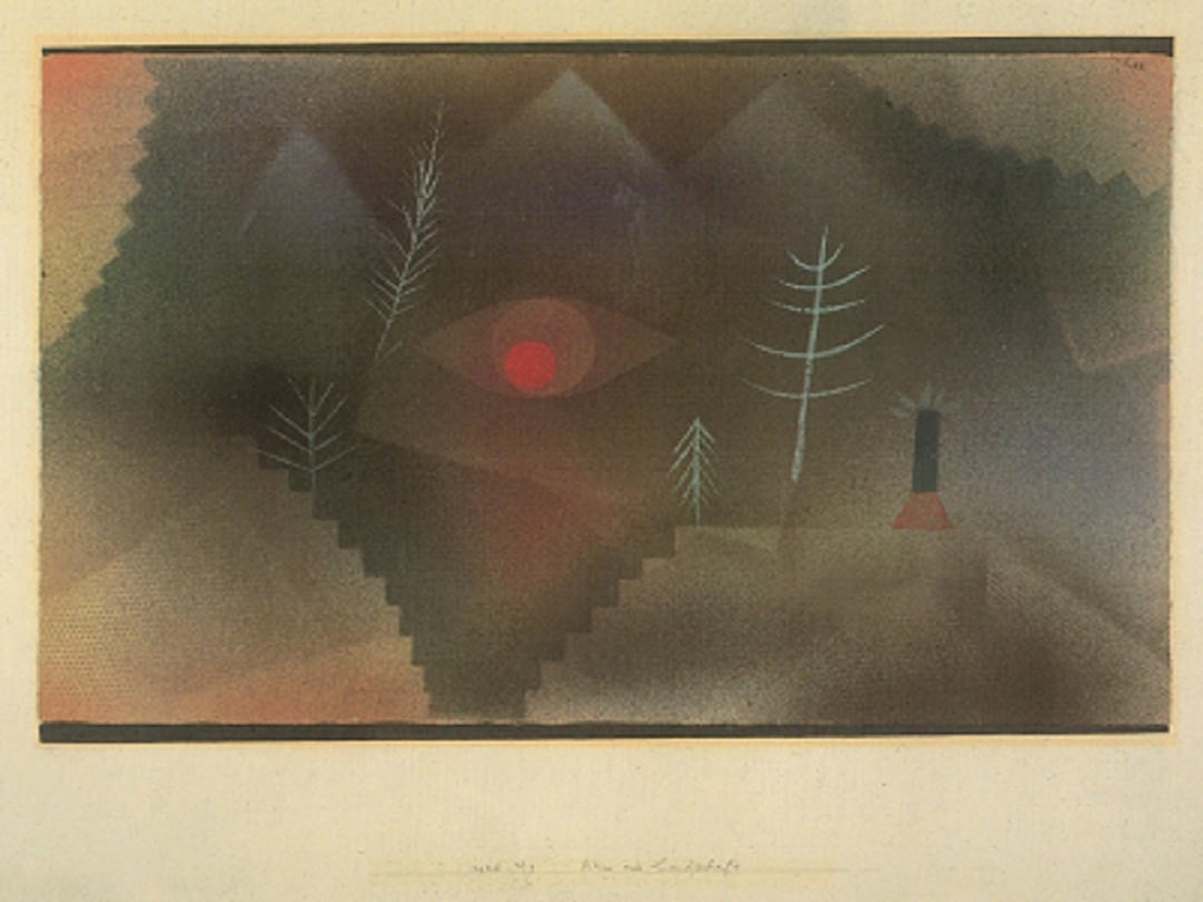 Paul Klee: glance of A Landscape Extremely Rare Original Bookplate ...