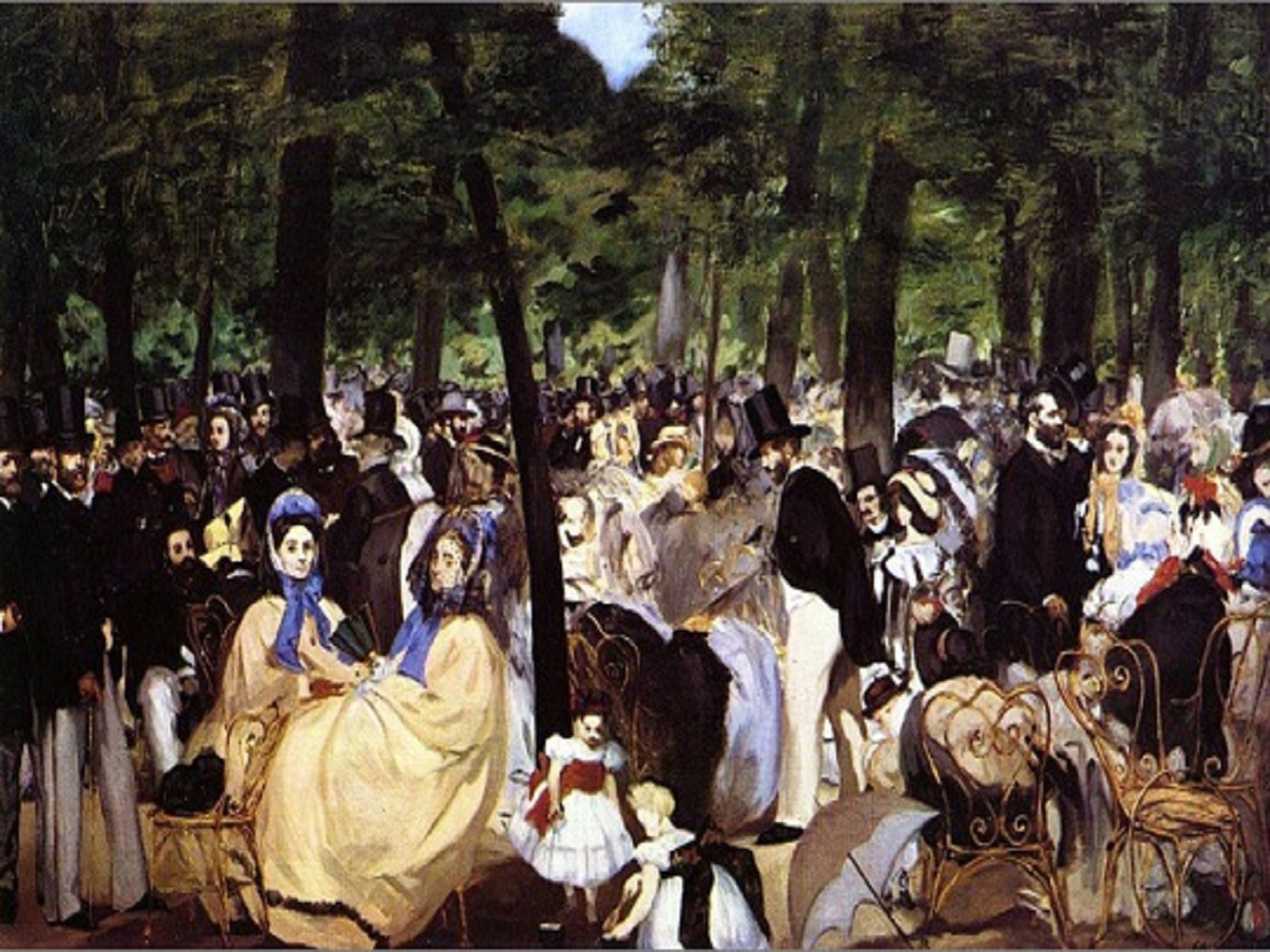 Edouard Manet: "music in the Tuileries Gardens", Extremely Rare Vintage ...