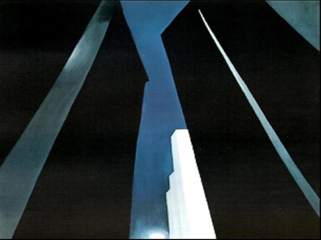 Georgia O'keeffe: “city Night”, Extremely Rare Original Vintage ...