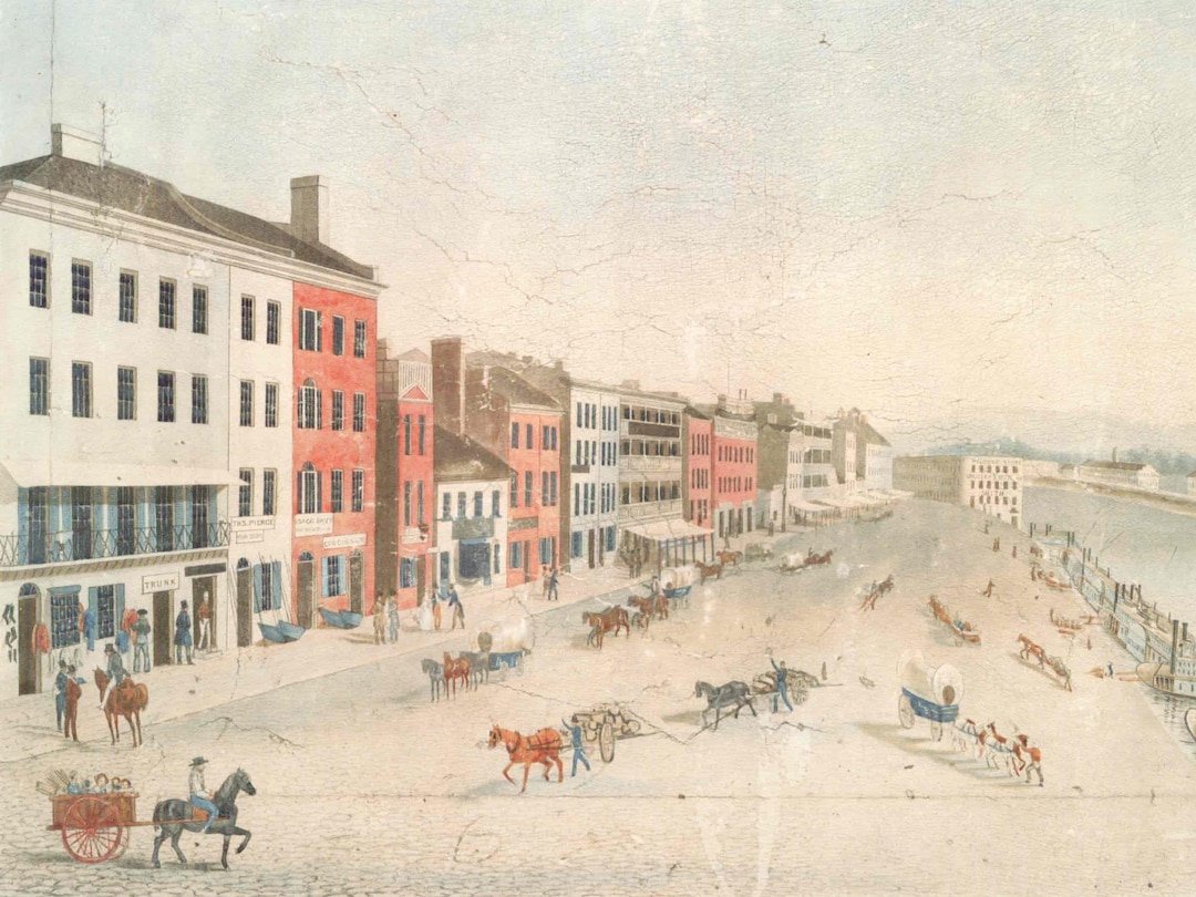 John Caspar Wild: "cincinnati", Extremely Rare Bookplate Print ...