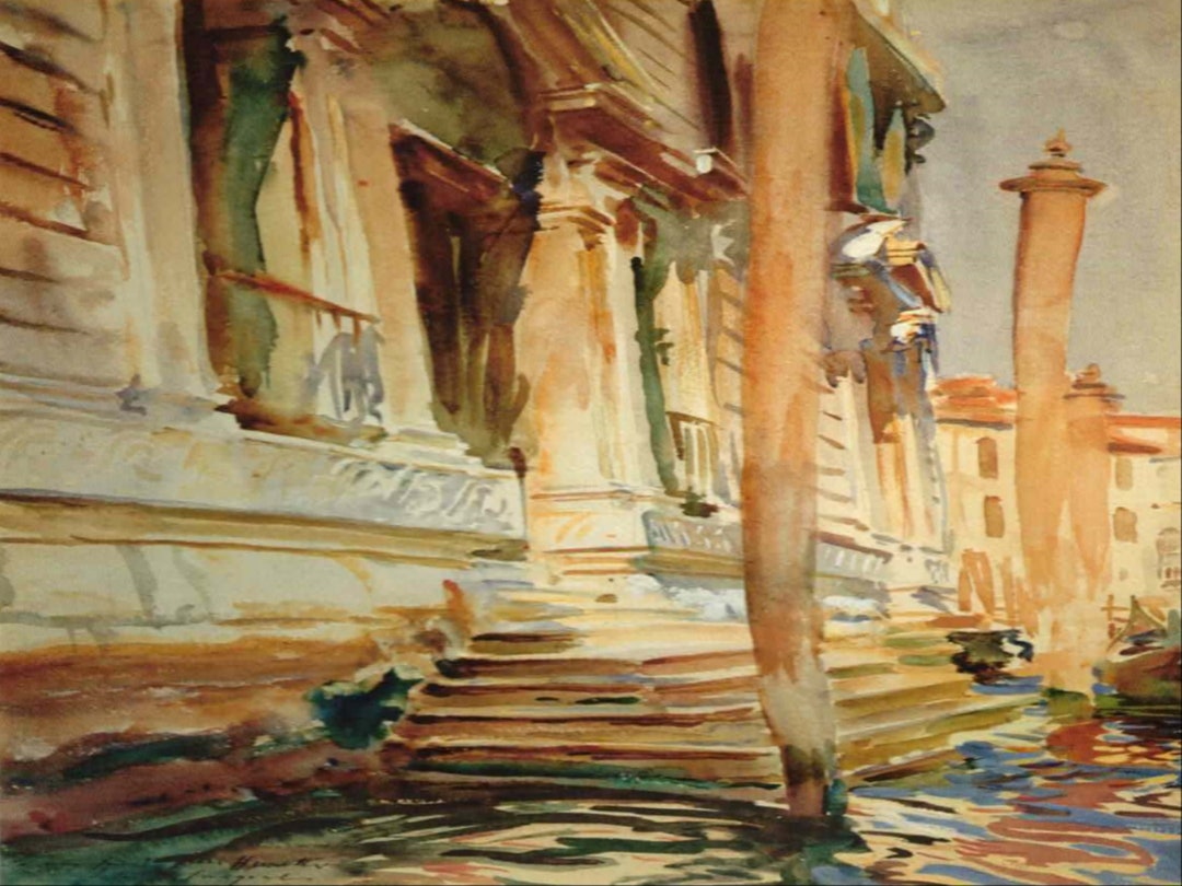 John Singer Sargent: doorway of A Venetian Palace, Extremely Rare ...