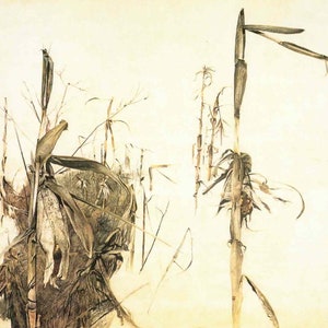 Andrew Wyeth: winter Corn, Extremely Rare Original Bookplate Print ...