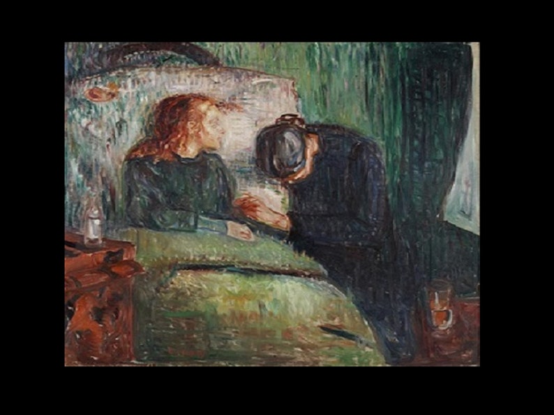 Edvard Munch: the Sick Child Extremely Rare - Etsy