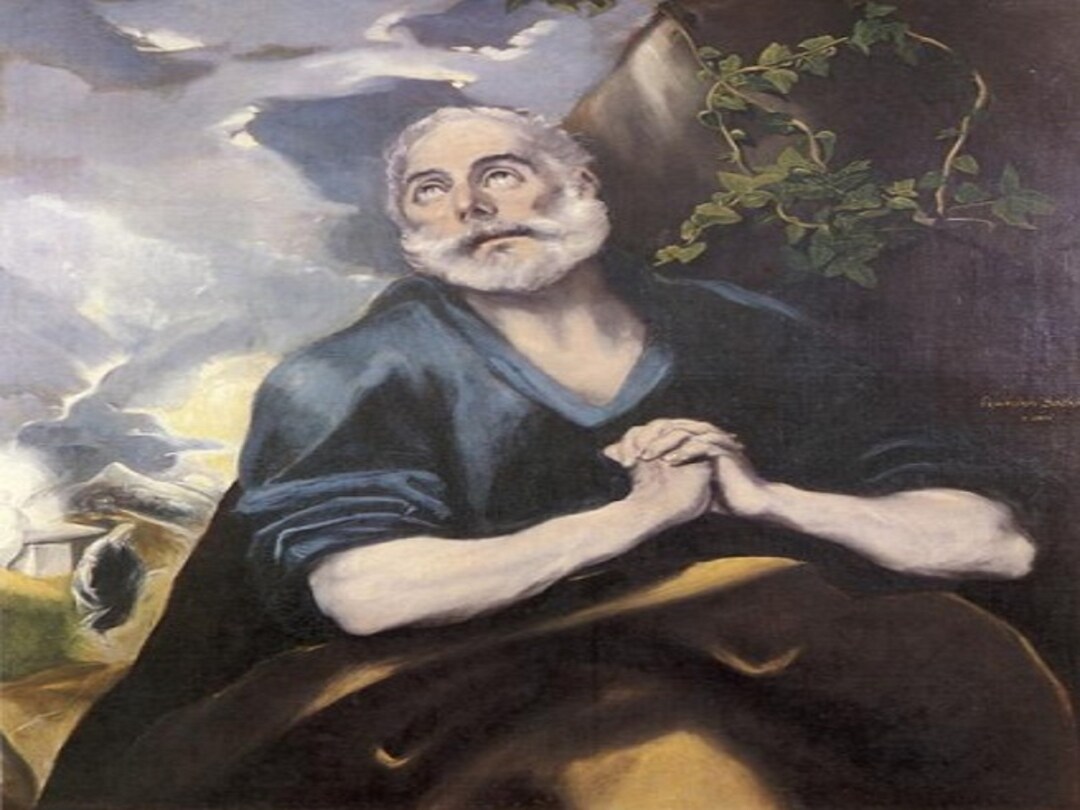 El Greco: "saint Peter in Tears", Extremely Rare Original Vintage ...
