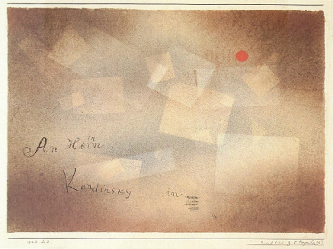 Paul Klee: "letter Picture", Extremely Rare Original Bookplate Print ...