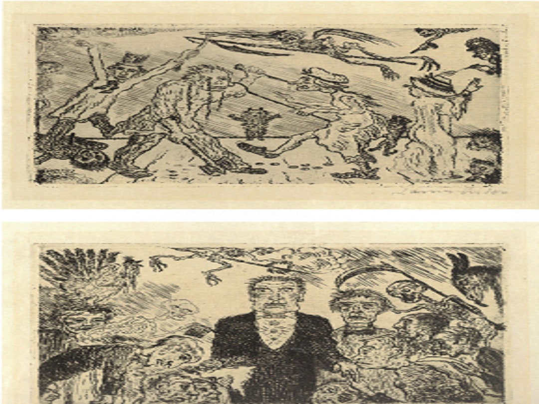 James Ensor: “avarice and Envy” Very Rare Original Vintage Bookplate ...