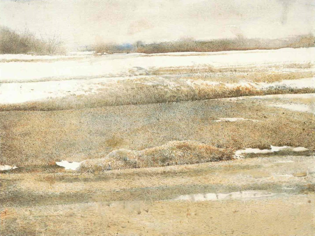 Andrew Wyeth: "hoar Frost", Extremely Rare Vintage Bookplate Print ...