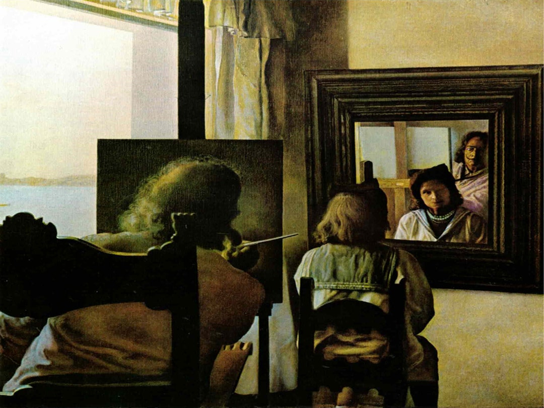 Salvador Dali: "dali From the Back Painting Gala From the Back ...