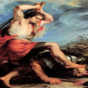 Peter Paul Rubens: "david Slaying Goliath", Extremely Rare Original ...