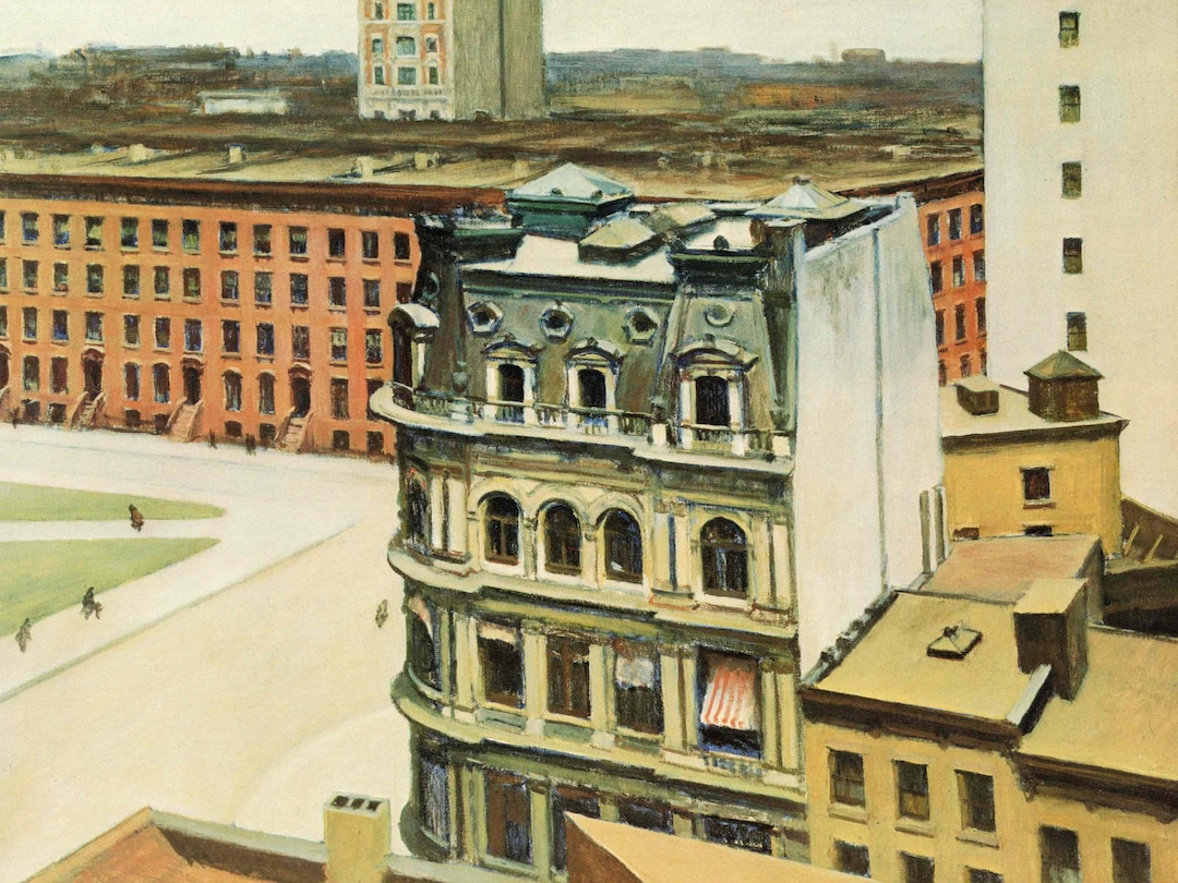 Edward Hopper: “the City" Extremely Rare Vintage Bookplate Print ...