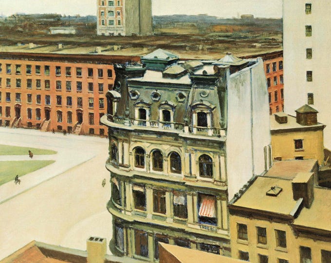 Edward Hopper: “the City" Extremely Rare Vintage Bookplate Print ...
