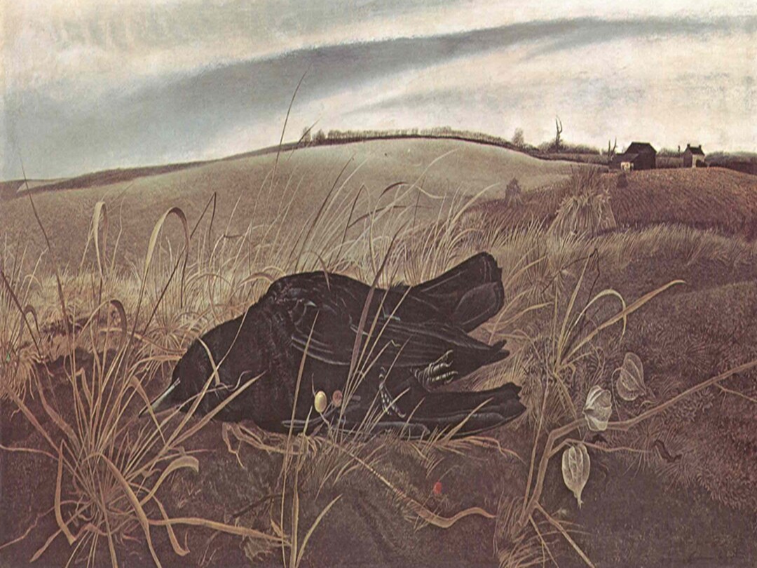 Andrew Wyeth: "winter Fields", Extremely Rare Vintage Bookplate Print ...
