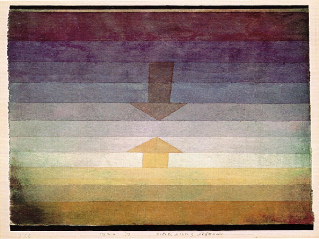 Paul Klee: "separation of the Evening", Very Rare Original Bookplate ...