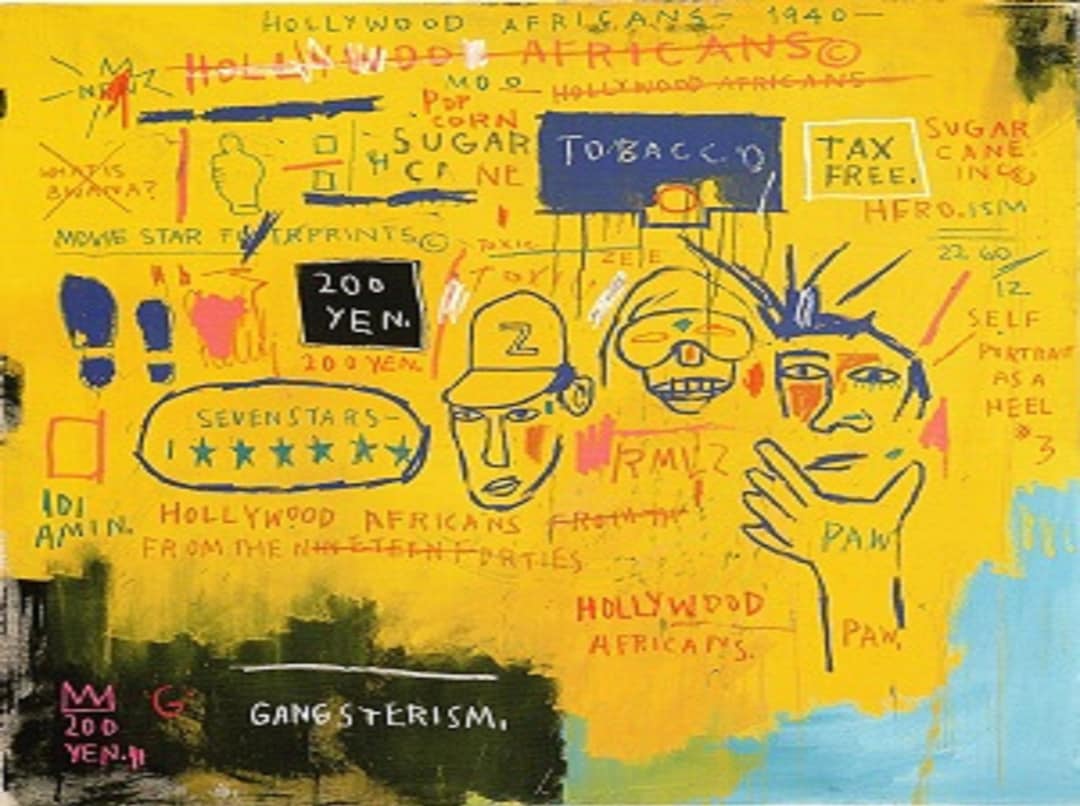 Jean-michel Basquiat: “hollywood Africans", Extremely Rare Original ...