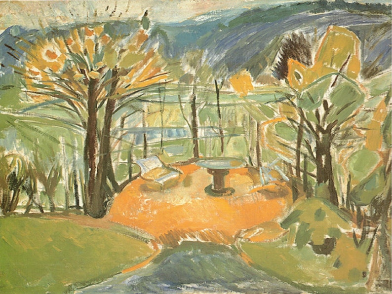 Edvard Munch: the Garden Pavilion in Late Autumn, Extremely Rare ...