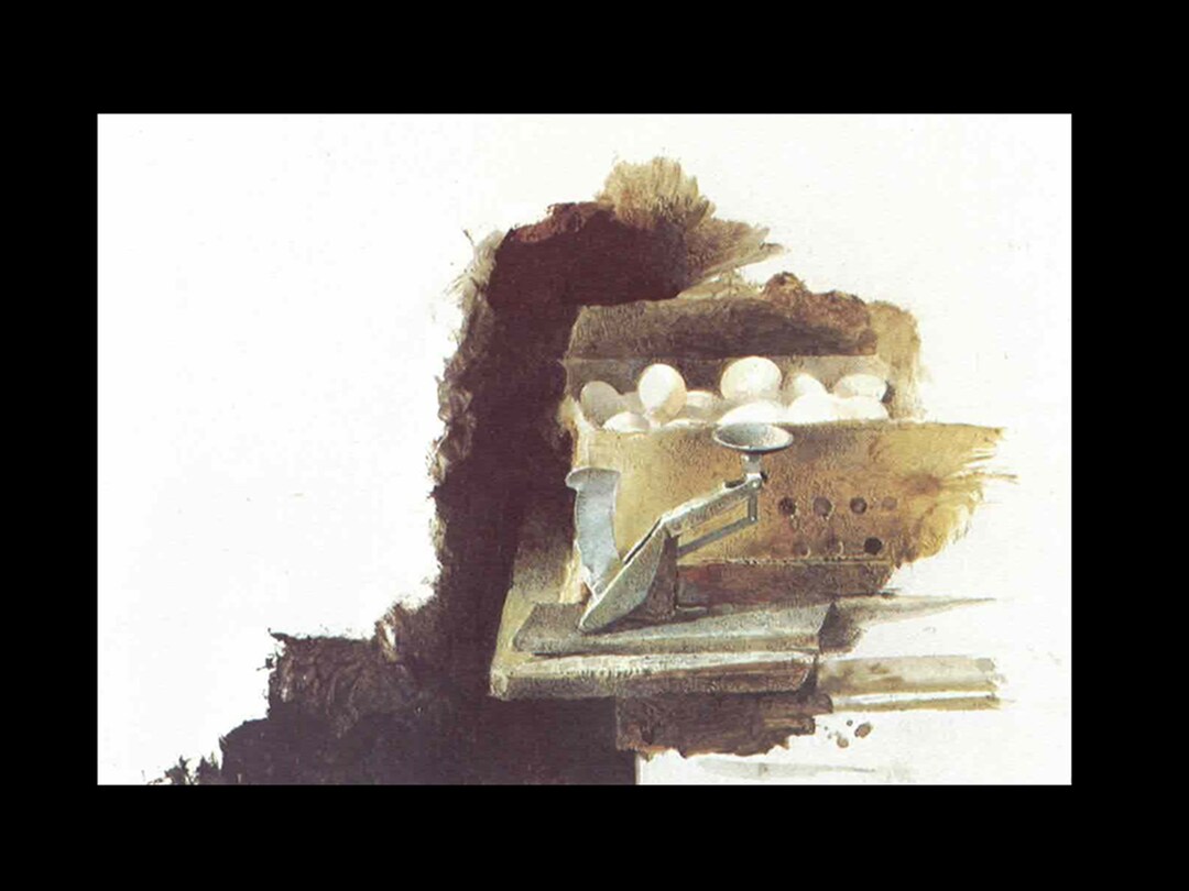 Andrew Wyeth: "egg Scale", Extremely Rare Vintage Bookplate Print ...