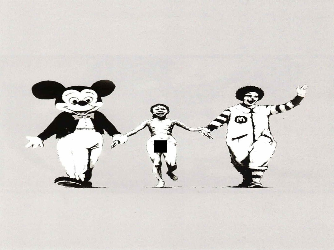 Banksy: “napalm", Extremely Rare Original Bookplate Print, Media Circa ...