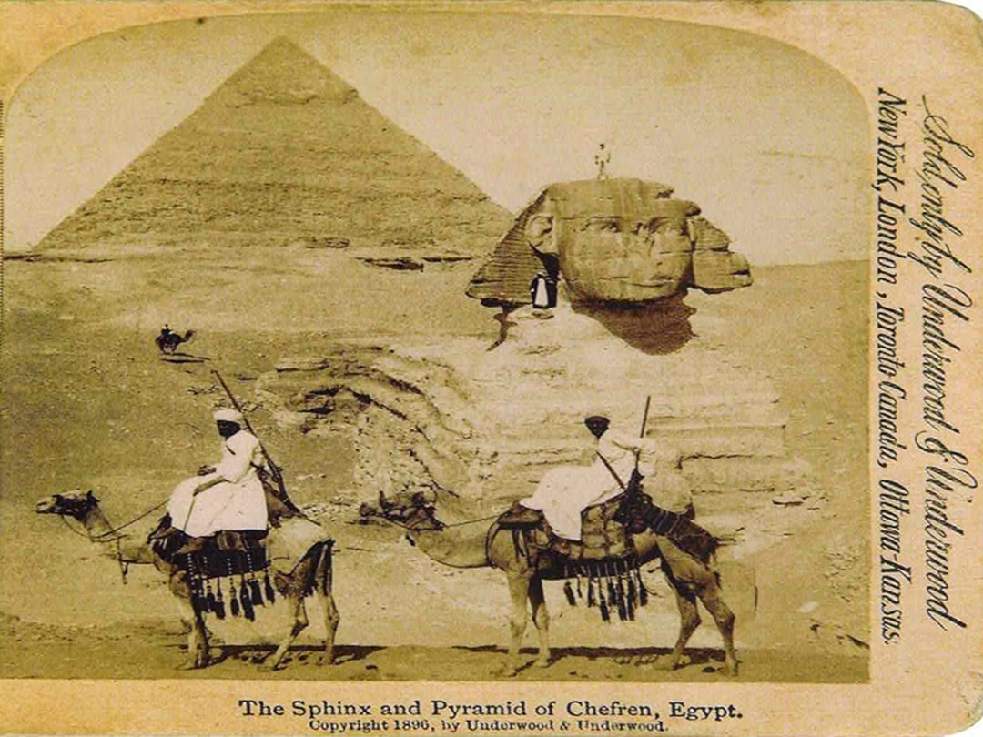 Elihu Vedder: “the Sphinx and Pyramid of Chefren Egypt" Extremely Rare ...