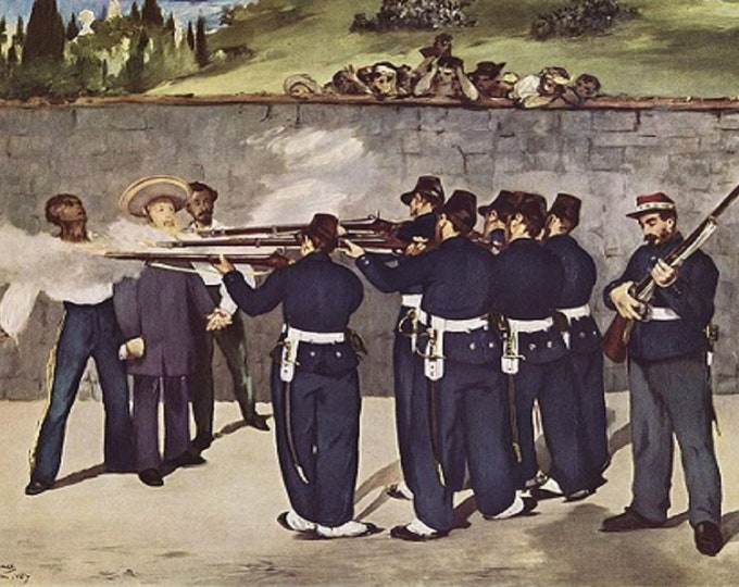 Edouard Manet: "the Execution of the Emperor Maximilian of Mexico ...