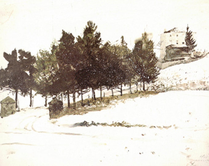 Andrew Wyeth: crows, Extremely Rare Original Bookplate Print, Painting ...