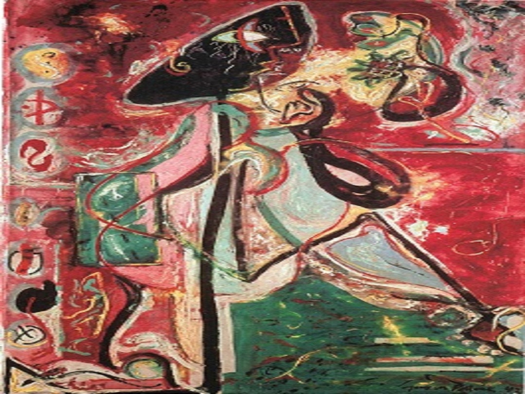 Jackson Pollock: “the Moon Woman", Extremely Rare Original Bookplate ...