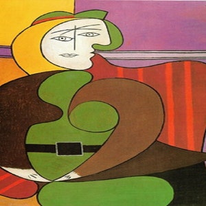 Pablo Picasso: "the Red Armchair", Extremely Rare Vintage Bookplate ...