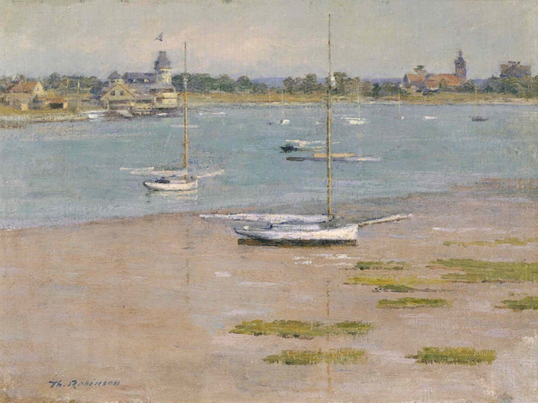 Theodore Robinson: "low Tide", Extremely Rare Original Bookplate Print ...
