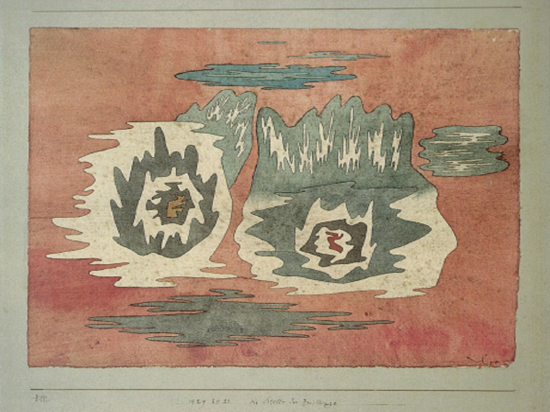 Paul Klee: "the Place of the Twins", Very Rare Original Bookplate Print ...