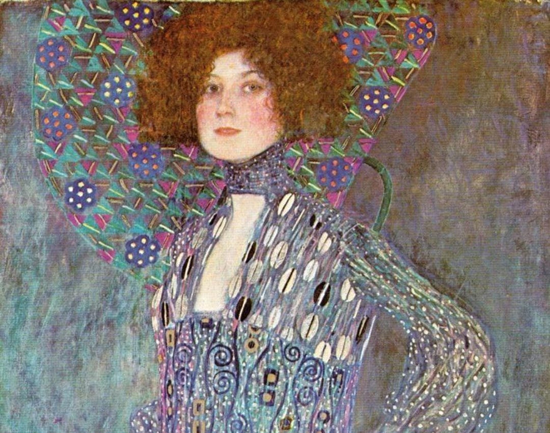 Gustav Klimt: "emilie Floge", Extremely Rare Vintage Bookplate Print ...
