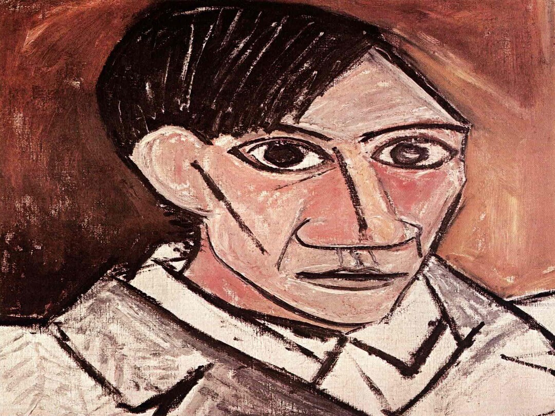 Pablo Picasso: "self-portrait, 1907", Extremely Rare Vintage Bookplate ...