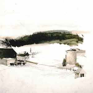 Andrew Wyeth: “untitled, 1966 Ii", Extremely Rare Vintage Bookplate ...