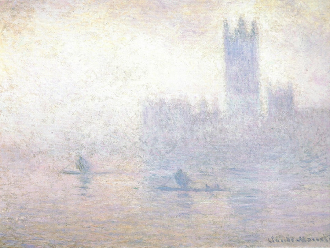 Claude Monet: “houses of Parliament, Fog Effect", Very Rare Vintage ...