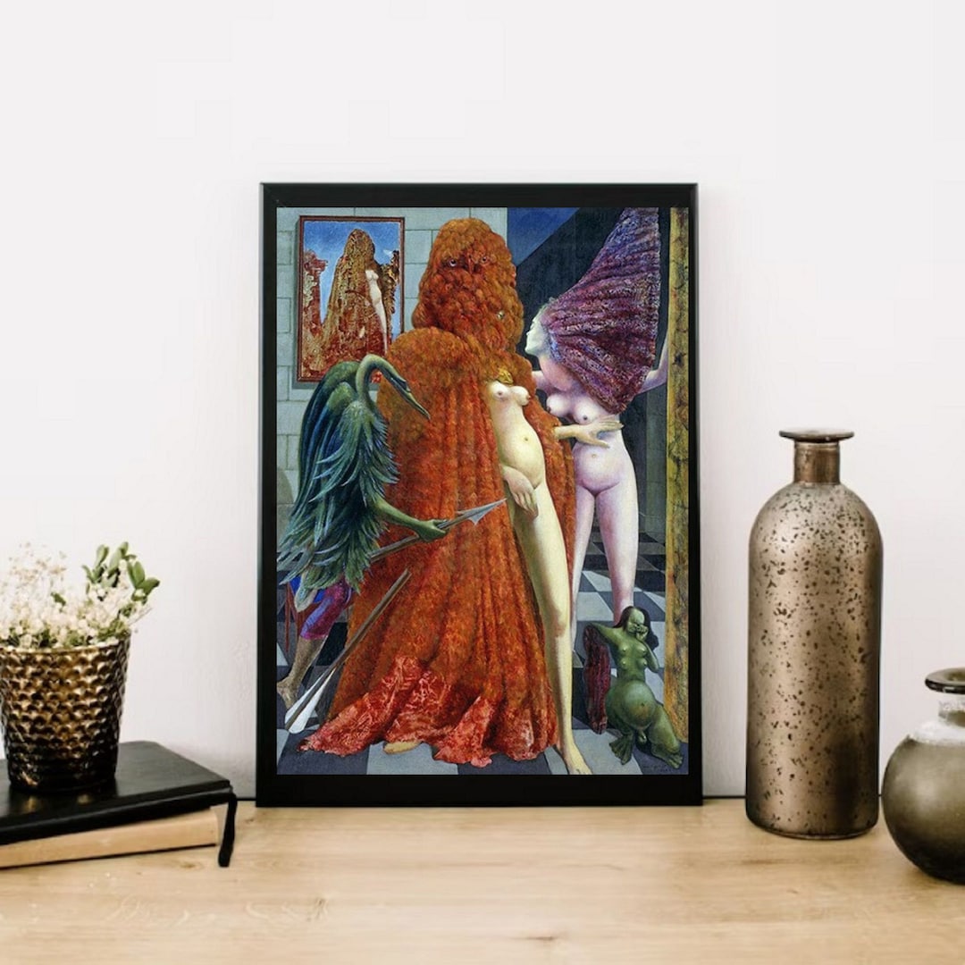 Giclée Fine Art Print; "the Robing of the Bride" by Max Ernst; Fine Art ...
