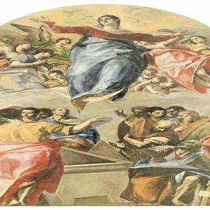 El Greco: "assumption of the Virgin", Extremely Rare Original Vintage ...