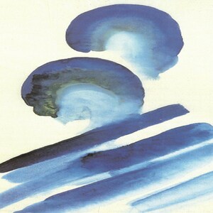 Georgia O'keeffe: “blue II”, Extremely Rare Vintage Bookplate Print ...
