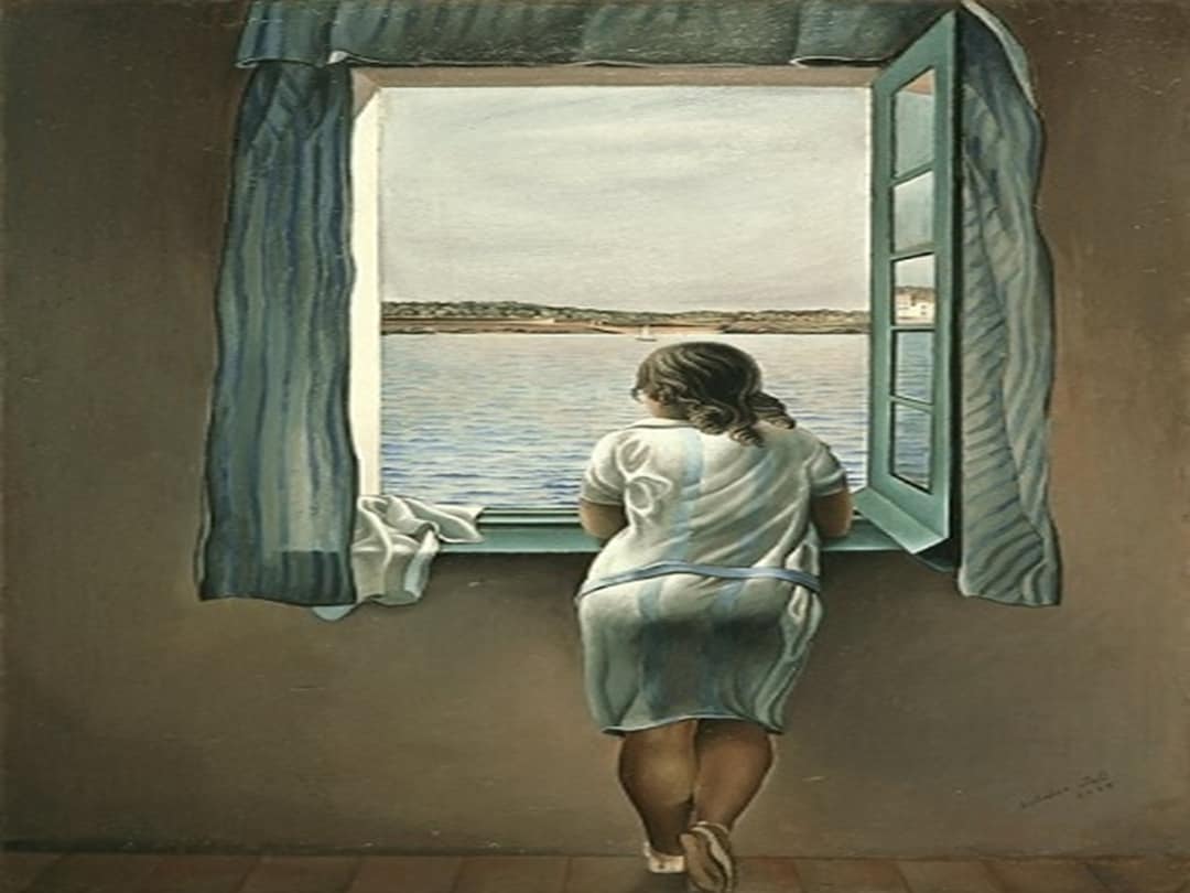 Salvador Dali: "girl Standing at the Window", Extremely Rare Vintage ...