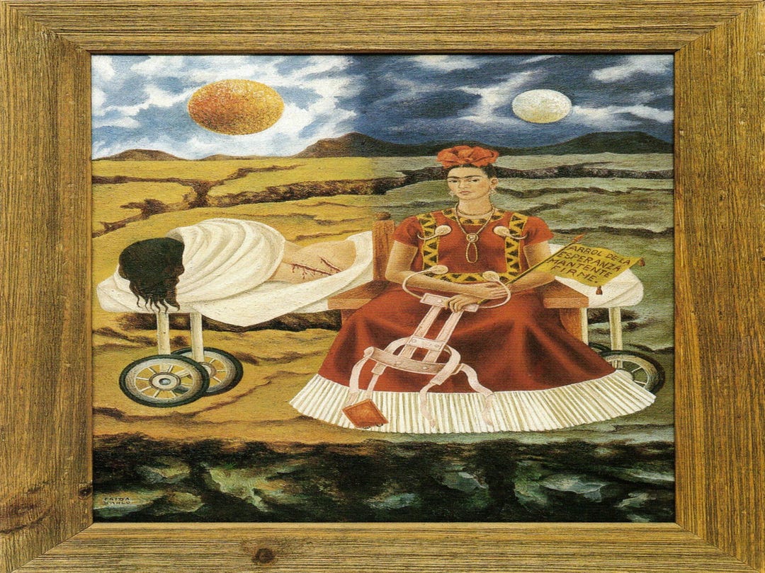 Frida Kahlo: “tree of Hope, Stand Firm", Extremely Rare Vintage ...