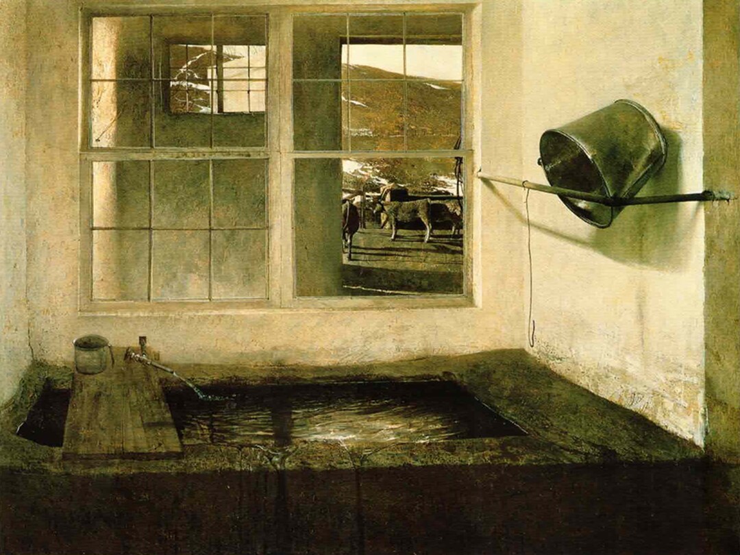 Andrew Wyeth: "spring Fed", Extremely Rare Original, Bookplate Print ...